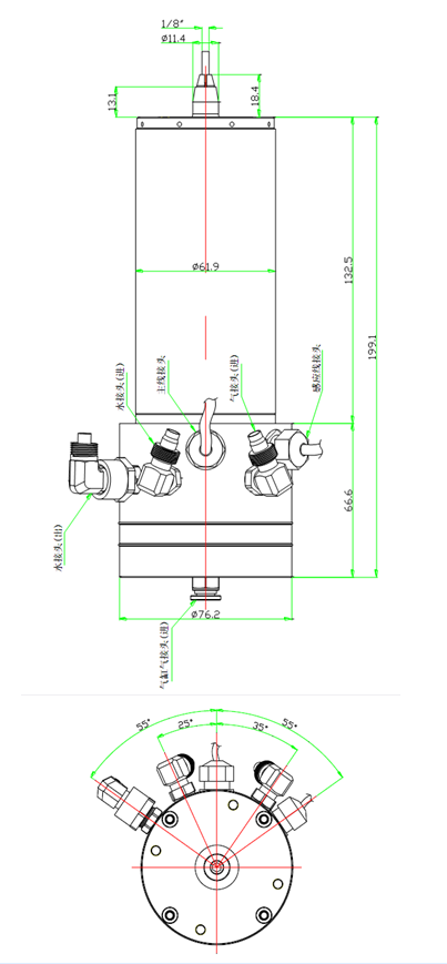 Precision High Frequency Spindles CNC Mill Spindle Compatible WWD1686 ...