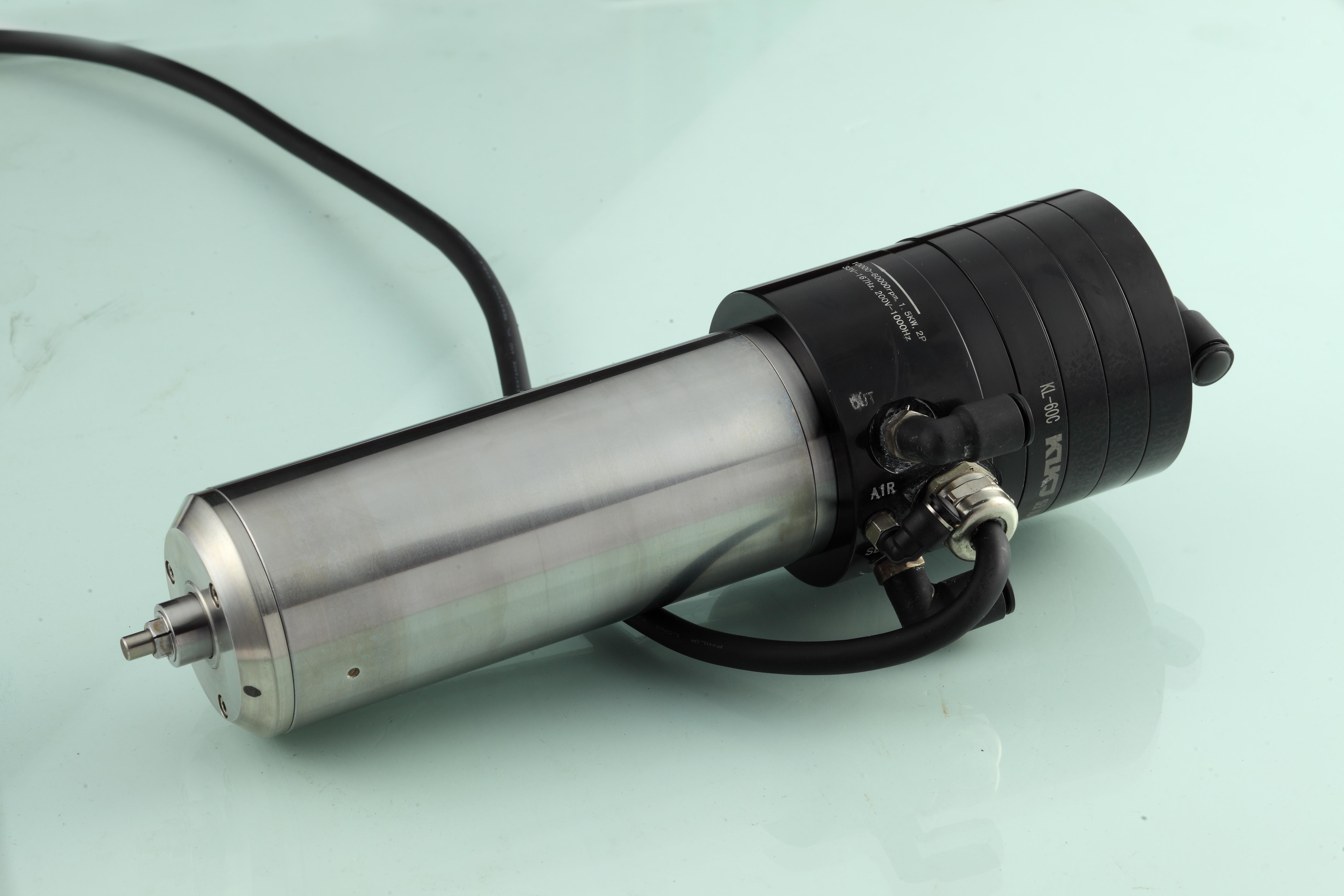 1.2 KW 60000 Rpm Ball Bearing Spindle , PCB Router Spindle Water / Oil ...